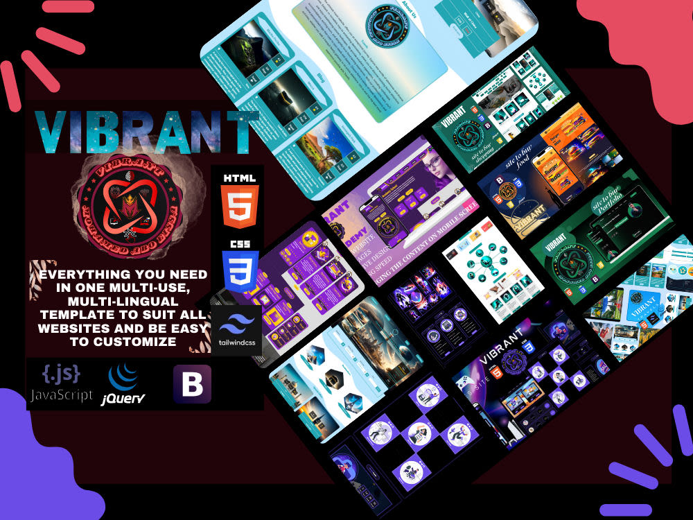 Amazing template From PSD Figma xd Framer to an HTML CSS Bootstrap Tailwind | Upwork