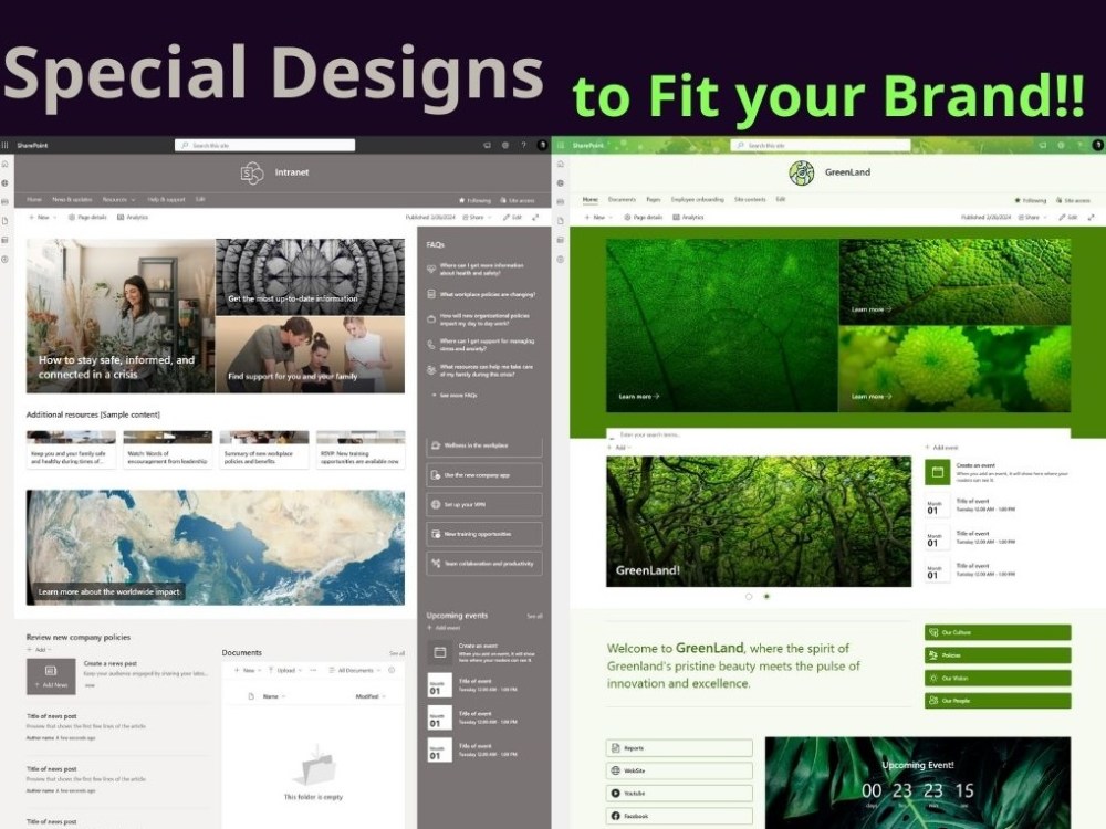 🚀3-Day Launch! Streamline Workflows with a Custom SharePoint Intranet🌐 | Upwork