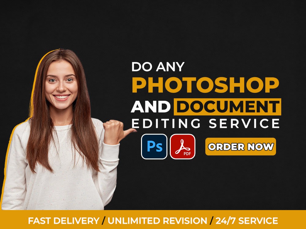 Photoshop documents editing within 1 hour | Upwork