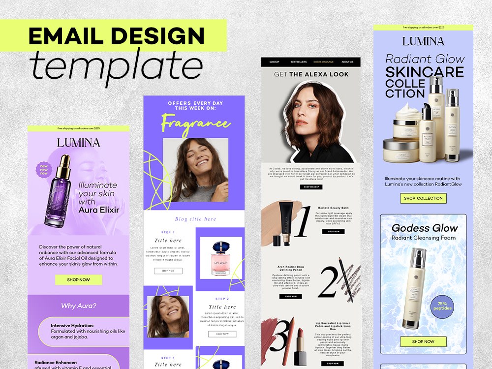 Branded Newsletter Email Design Template in PSD, JPG, PNG file | Upwork