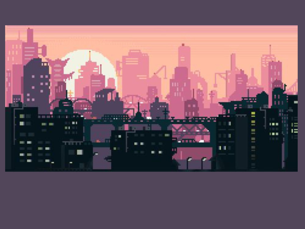 Pixel art background, landscape animation, scene, pixel tilesets | Upwork