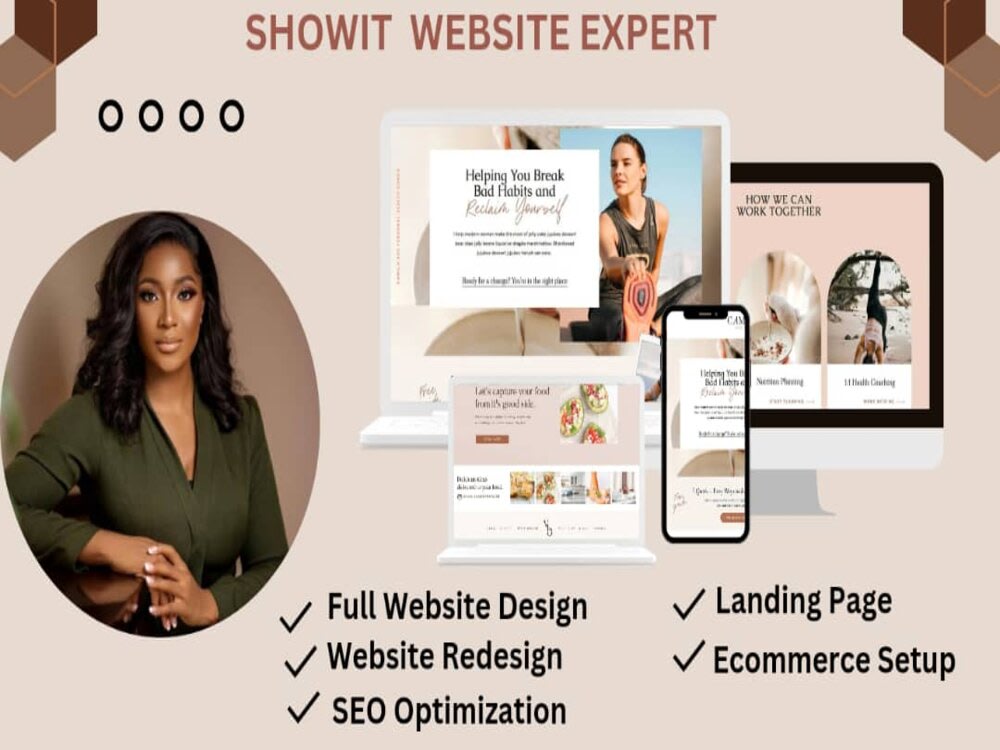 I will design,redesign and customize Showit website or template | Upwork