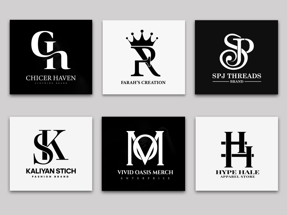 A font, monogram, text, initials, creator, luxury fashion and letter ...