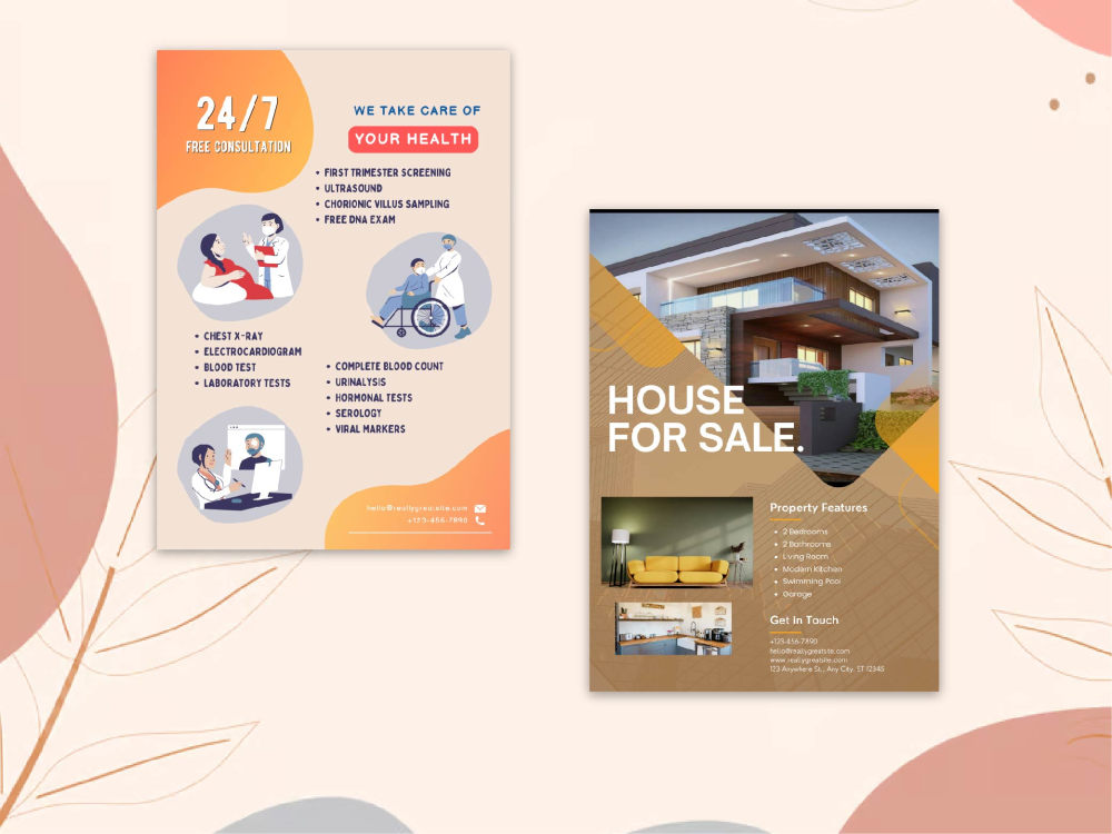Elegant flyer ,flyer fantasia, flyer flourish | Upwork