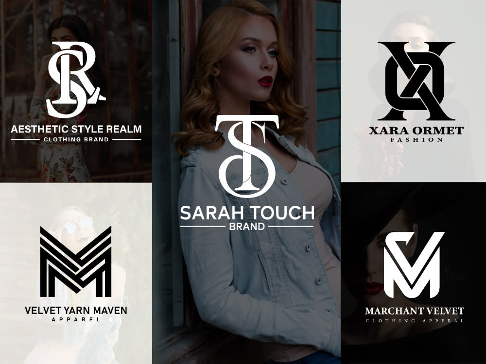 A font, monogram, text, initials, creator, luxury fashion and letter ...
