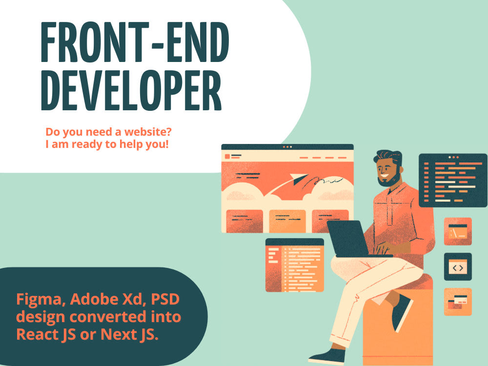 Front End Developer React Js React Developer Next Js Tailwindcss Upwork
