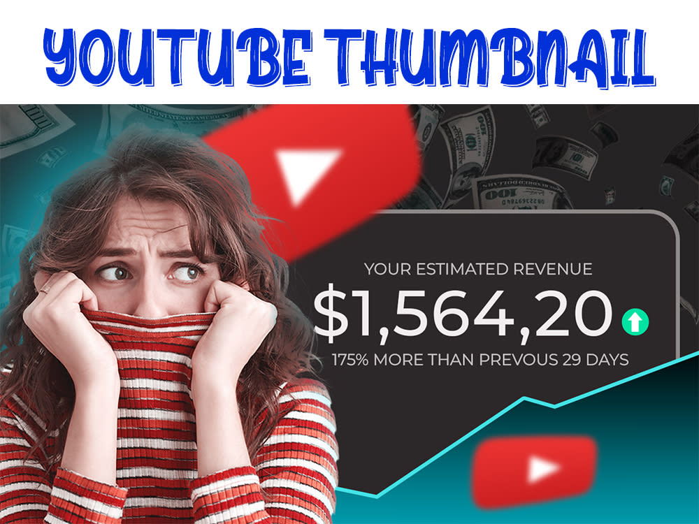 Top level, view booster youtube thumbnail design in 3 hours | Upwork