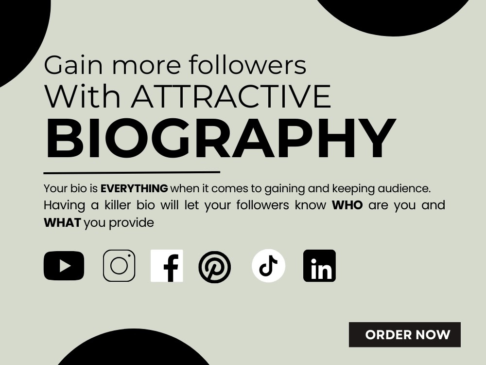 Eye catchy bio for gain more followers | Instagram /LinkedIn /webiste ...