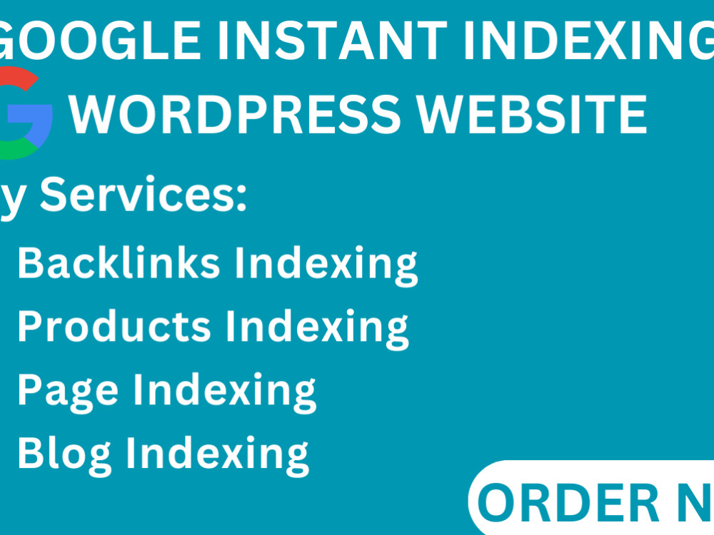 Instant index setup wordpress site blog page indexing product indexing | Upwork