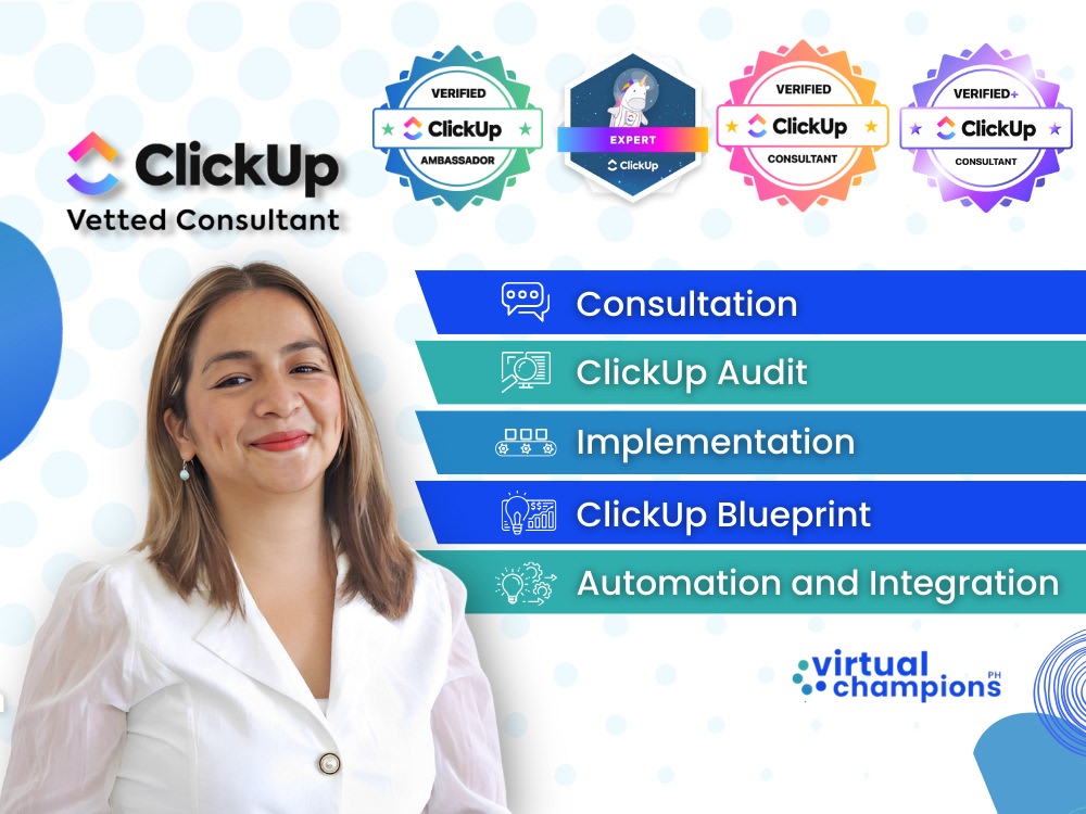 Clickup implementation, strategy, training, and maintenance services ...