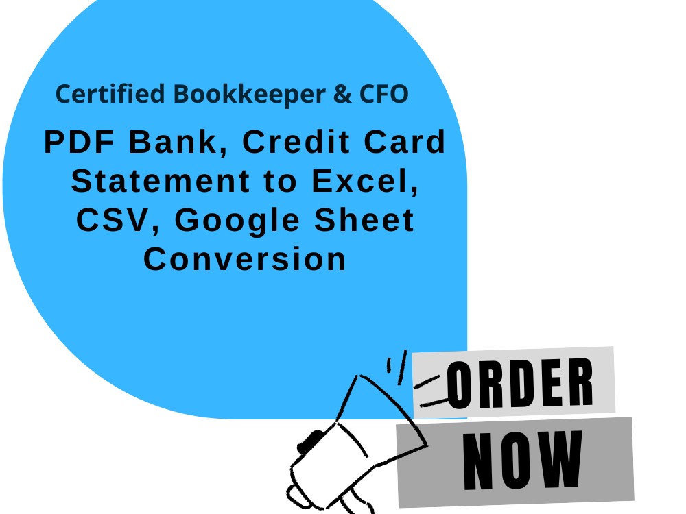 PDF Bank, Credit Card Statement to Excel, CSV, Google Sheet Conversion ...