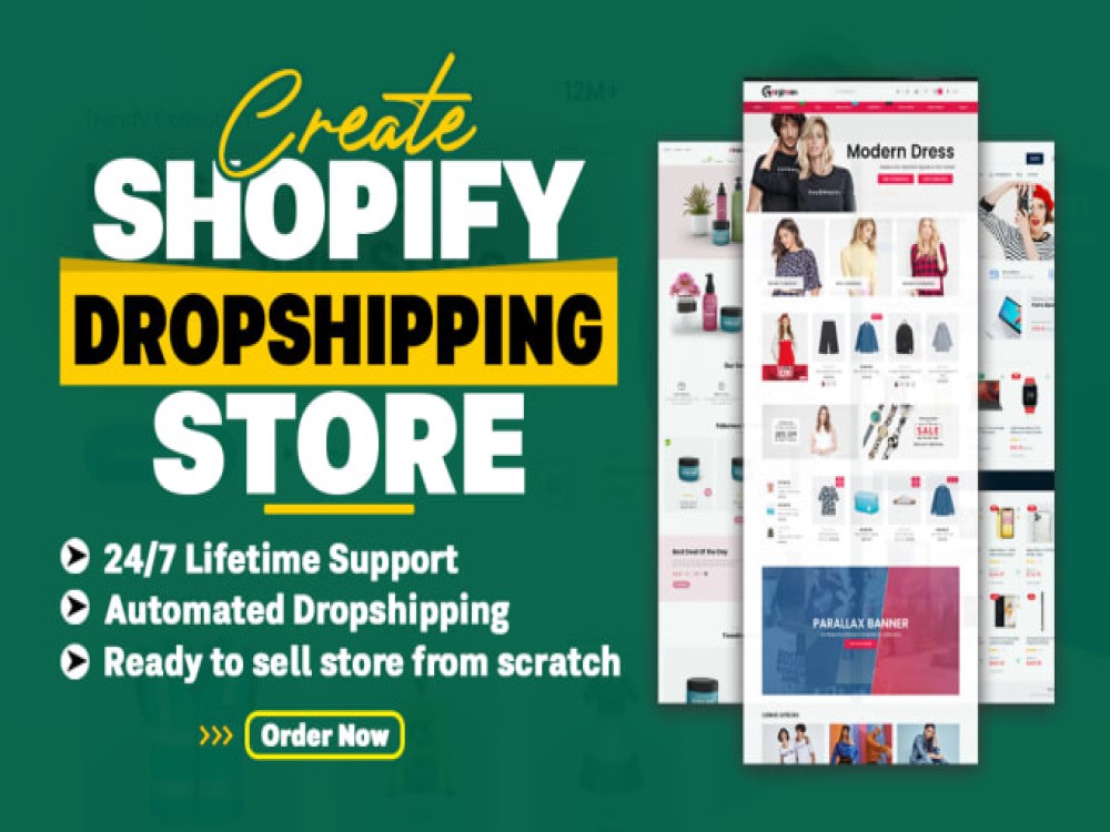 A automated drop shipping Shopify store or Shopify ecommerce website | Upwork