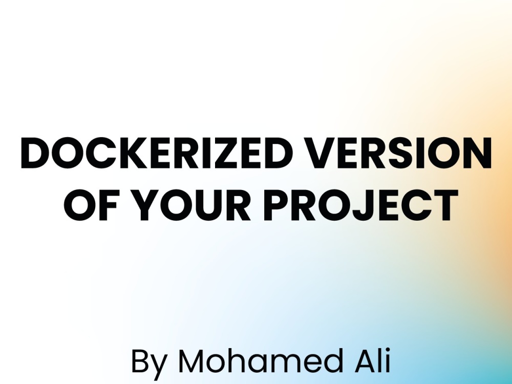 A Dockerized version of your project with Kubernetes Orchestration | Upwork