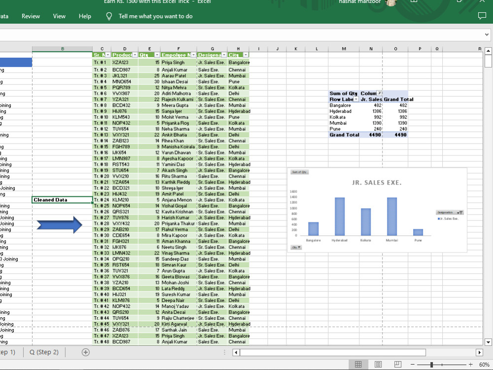 A Cleaned, Formatted and Analyzed form of data | Upwork