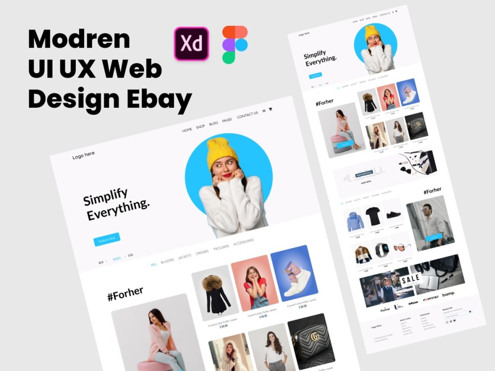 Responsive, Creative, and Modern UI/UX Website/Landing Page Design in Figma | Upwork