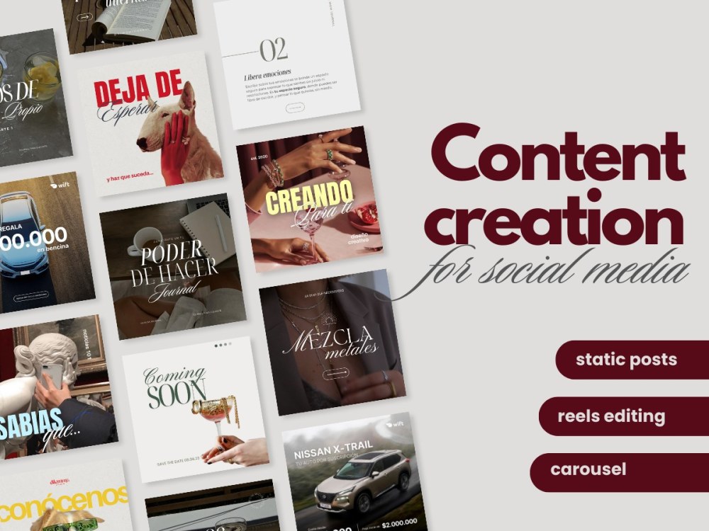 Aesthetic social media content | Upwork