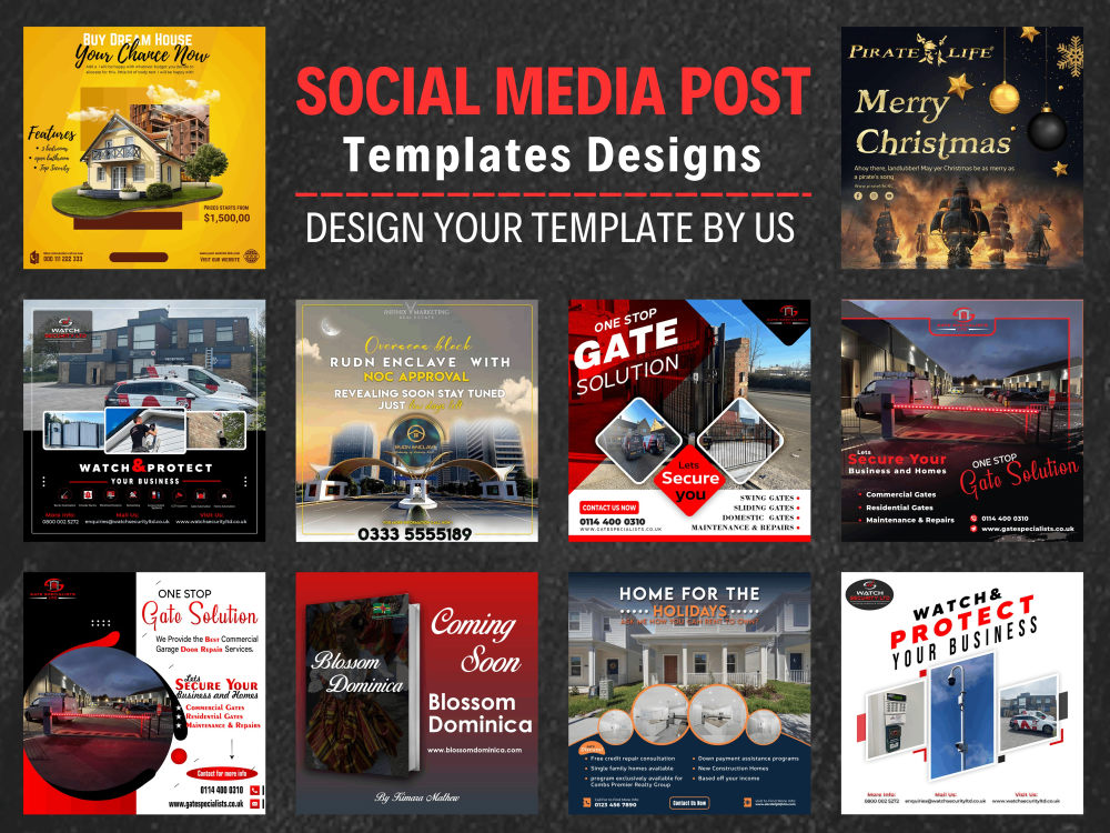 Editable social media posts,ads using canva and photoshop | Upwork