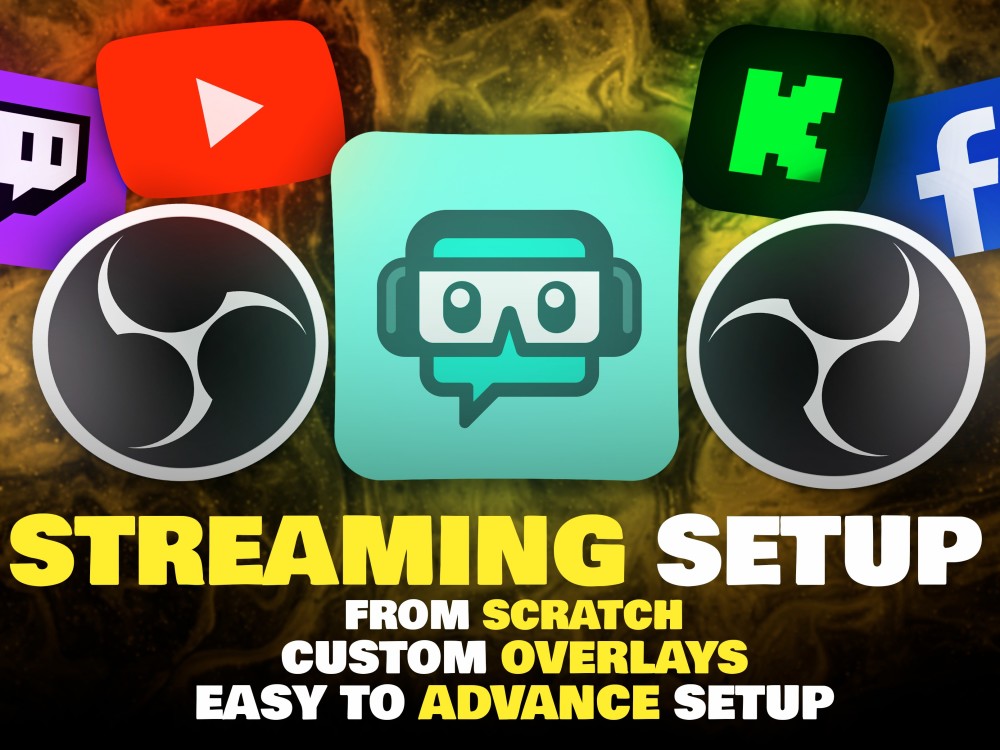 Professional obs studio stream setup | Upwork