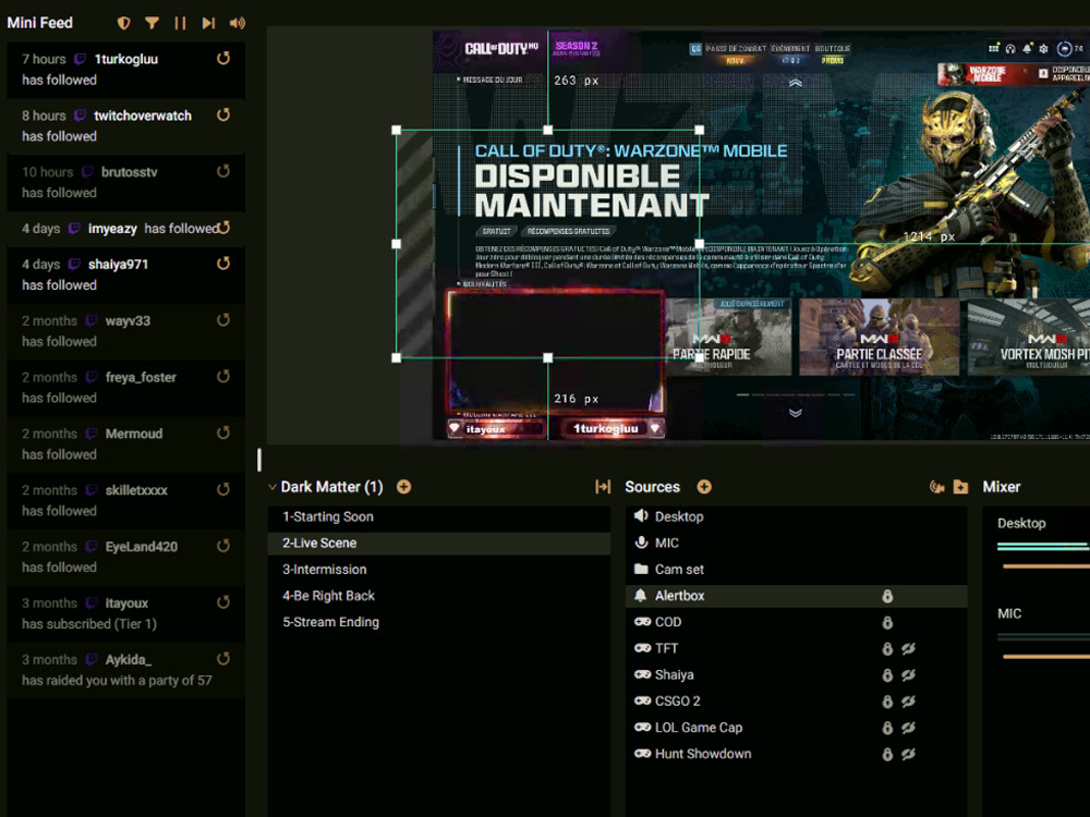 Professional obs studio stream setup | Upwork