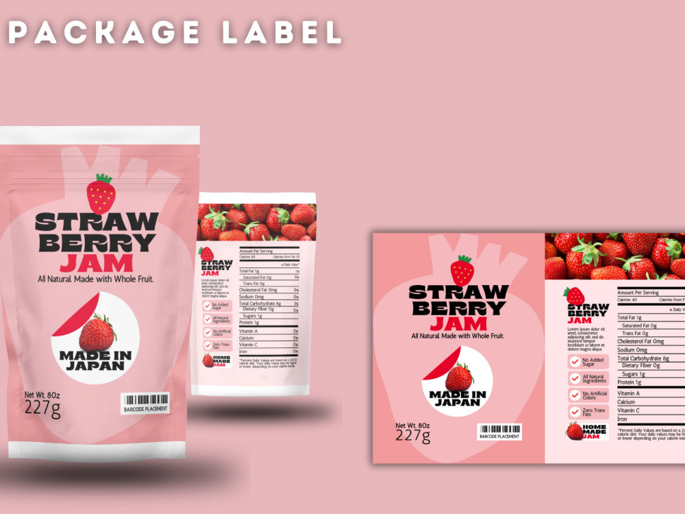 Your package product label design | Upwork