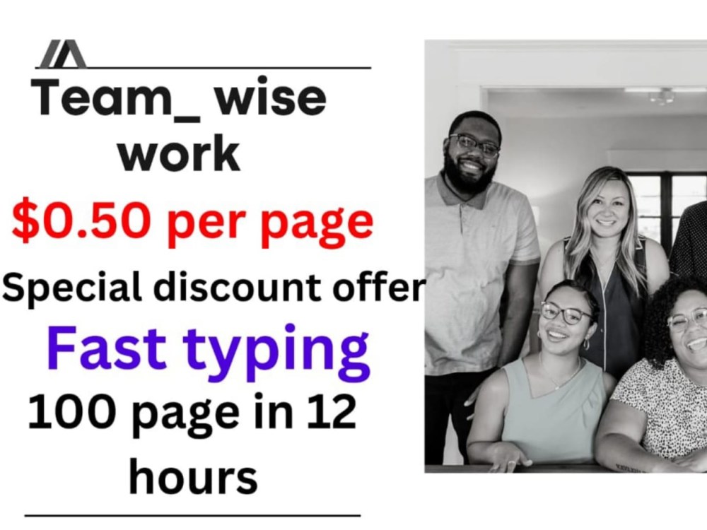 Fast data entry typing work, convert PDF to word excel, retyping job | Upwork