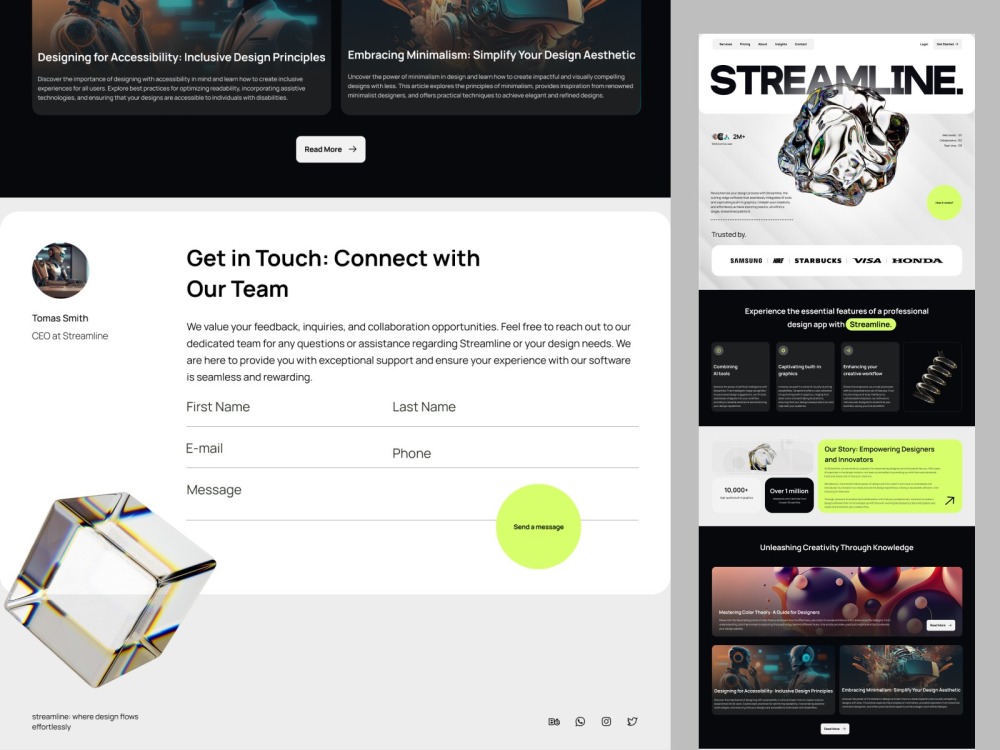 Responsive Webflow Landing Page Design and development | Webflow expert | Upwork