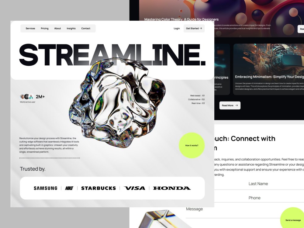 Responsive Webflow Landing Page Design and development | Webflow expert | Upwork
