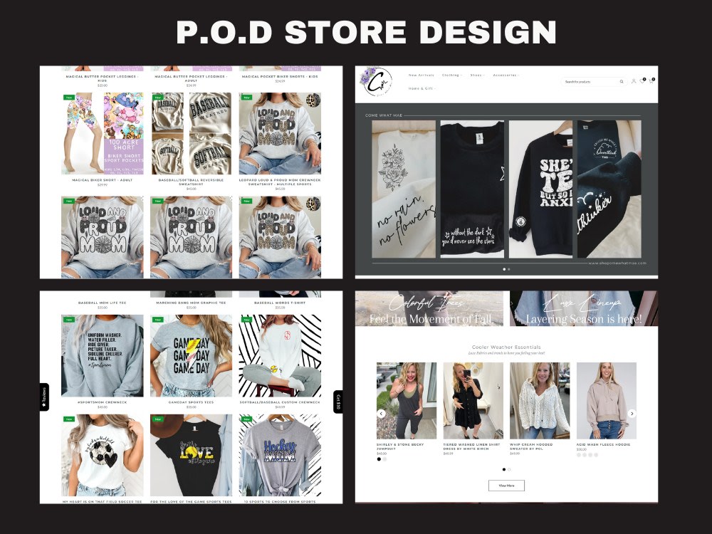 Print on Demand Shopify Store Design or Redesign,Printify Store, POD Store | Upwork