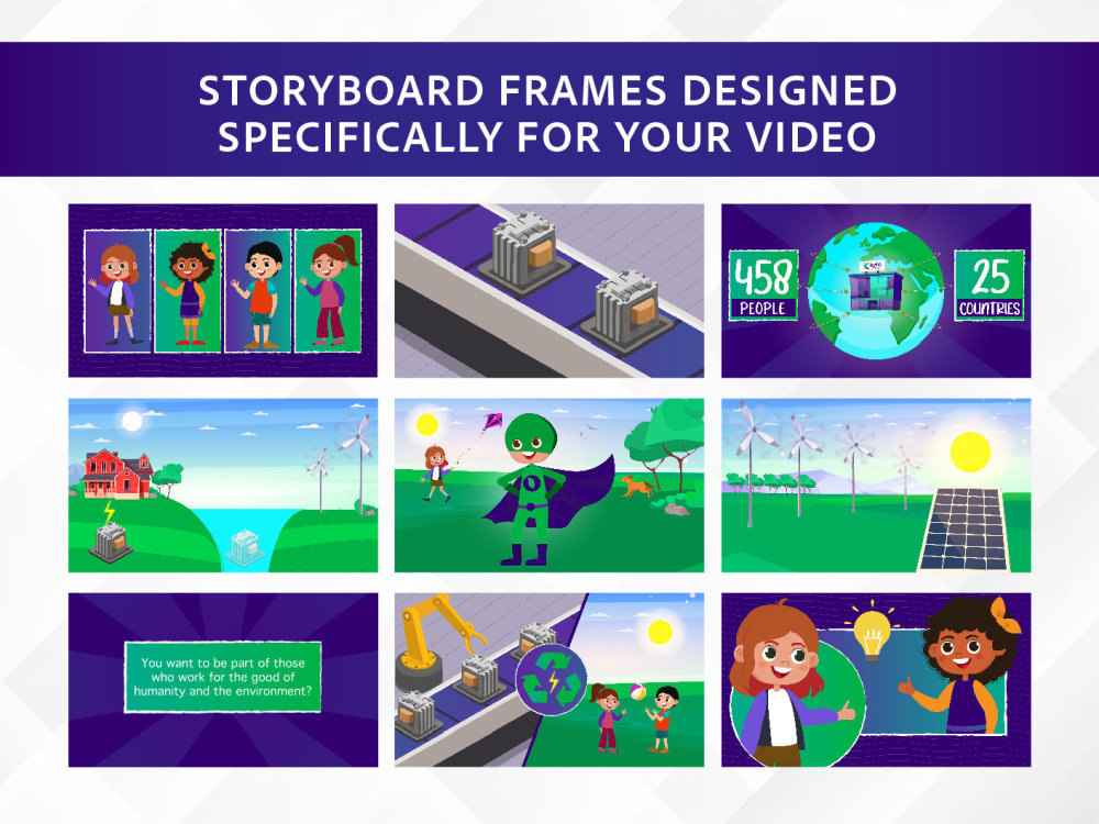 Engaging storyboard frames designed for your animation project. | Upwork