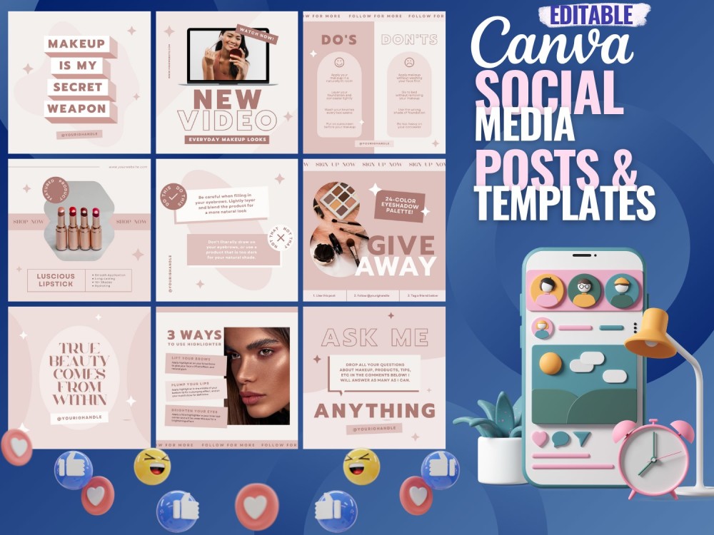 Editable Canva Social Media Posts & Templates | Upwork