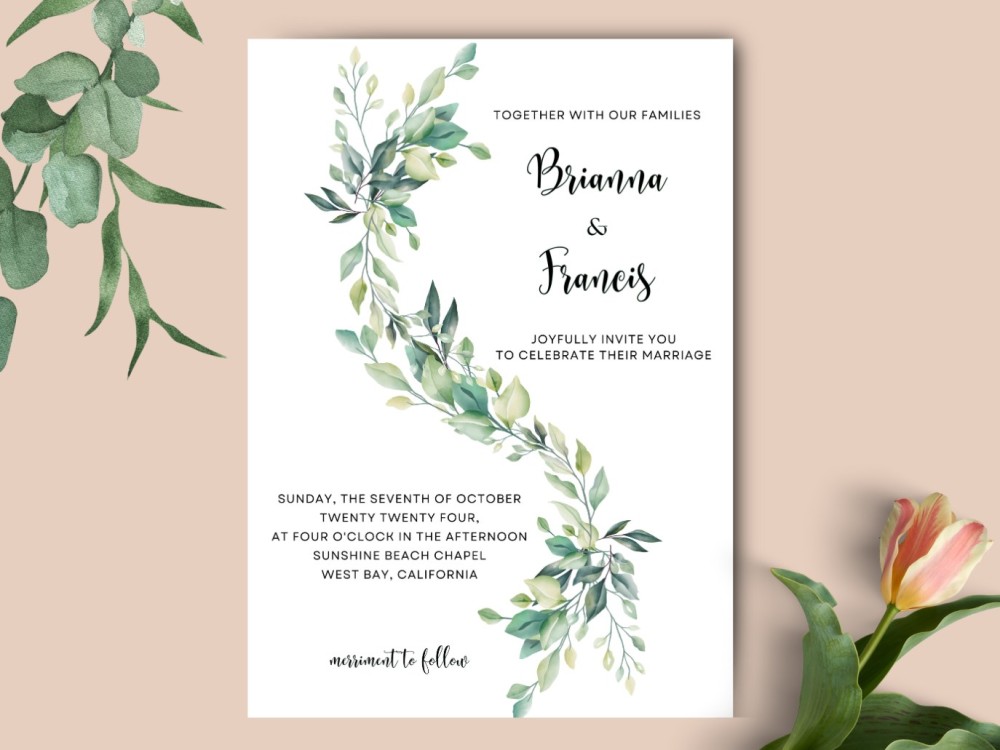 This ready to print Wedding Invitation Set. | Upwork