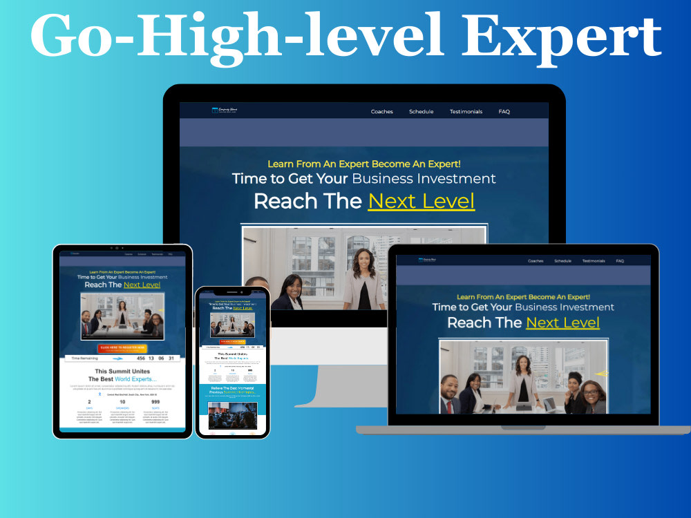 A responsive Go-high-level Website | Upwork