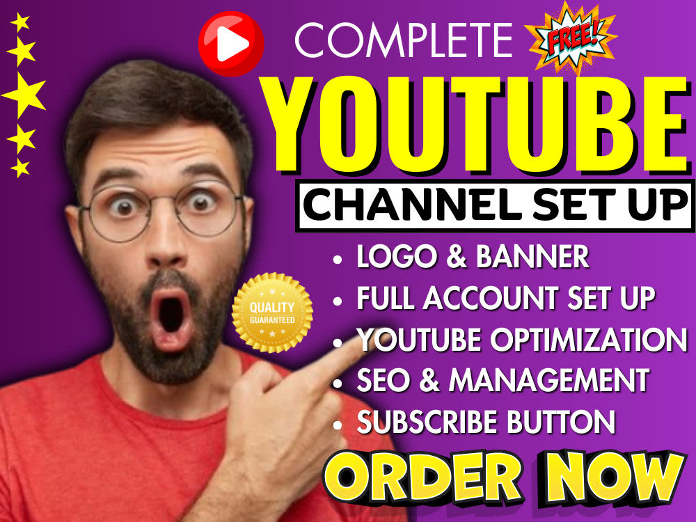 A Customized YouTube Channel with Logo, Banner, Intro, and Outro Setup ...