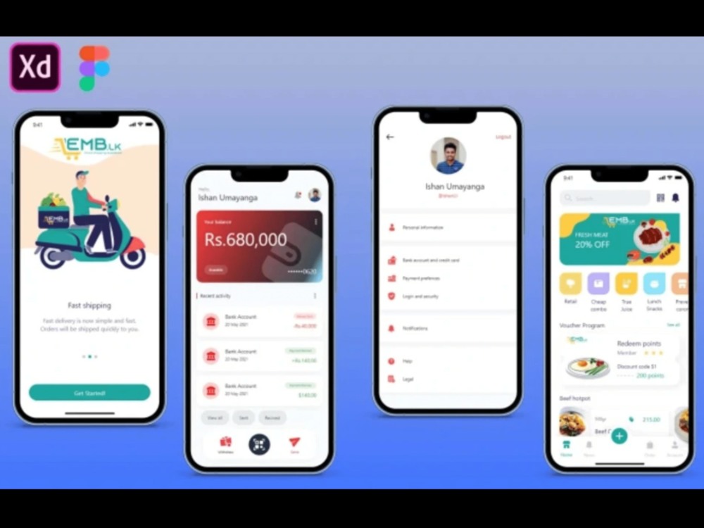 Modern Mobile App UI UX design, Figma UX design, app UI UX design | Upwork