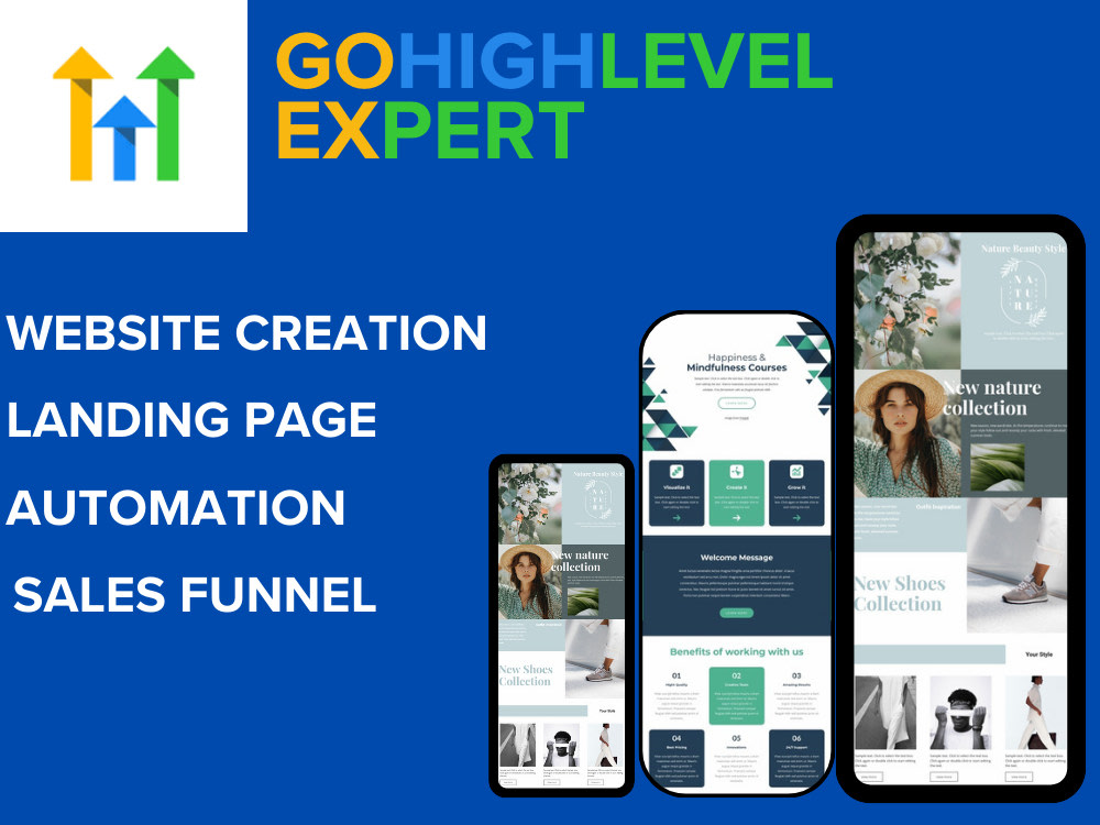 Your Gohighlevel Sales Funnel, Landing Page and Automation | Upwork