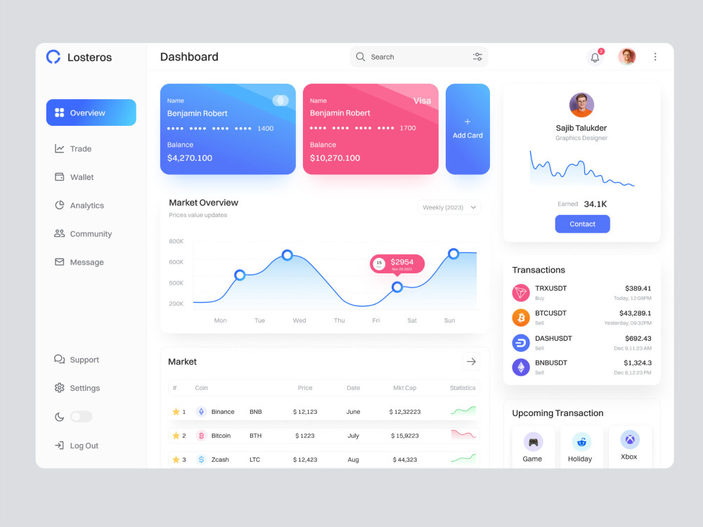 A modern App design, Web design & UI design | Upwork