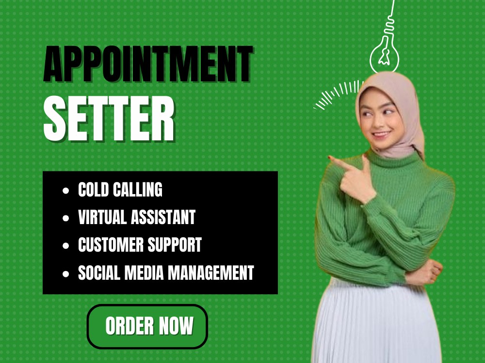 Cold Calling, Appointment Setter, Virtual assistant, social media ...