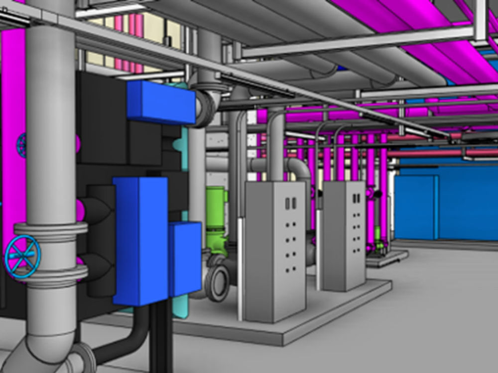 A detailed clash free MEP - HVAC, Electrical, Plumbing Model on Revit ...