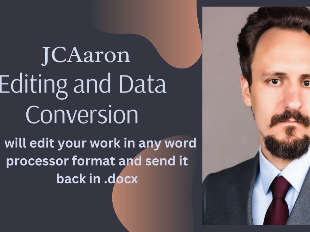 A copy of any document or data into word or excel. | Upwork
