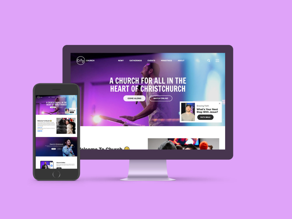 Charity website design ministry church website redesign nonprofit ...