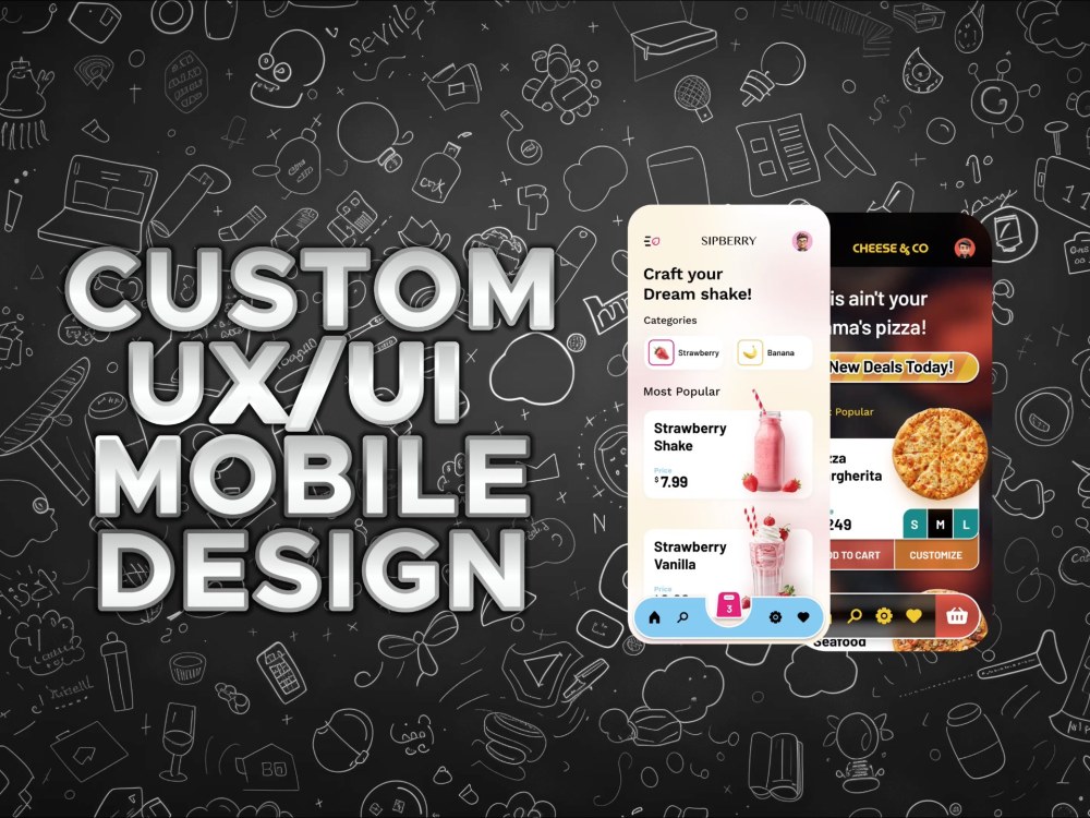 A custom UI & UX Design for Your Mobile App | Upwork