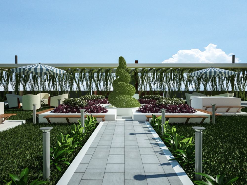 Backyard, Landscape Design, Pool Design, Terrace garden, Courtyard ...