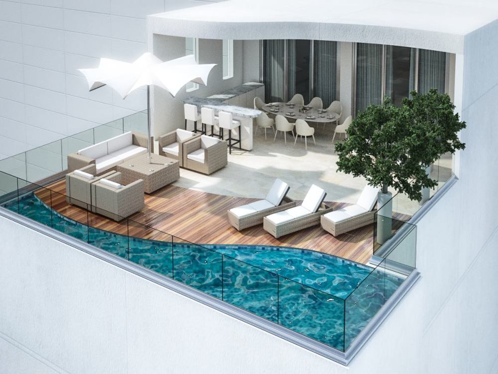 Backyard, Landscape Design, Pool Design, Terrace garden, Courtyard ...