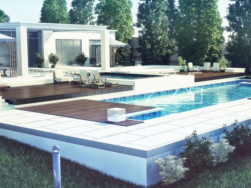 Backyard, Landscape Design, Pool Design, Terrace garden, Courtyard ...