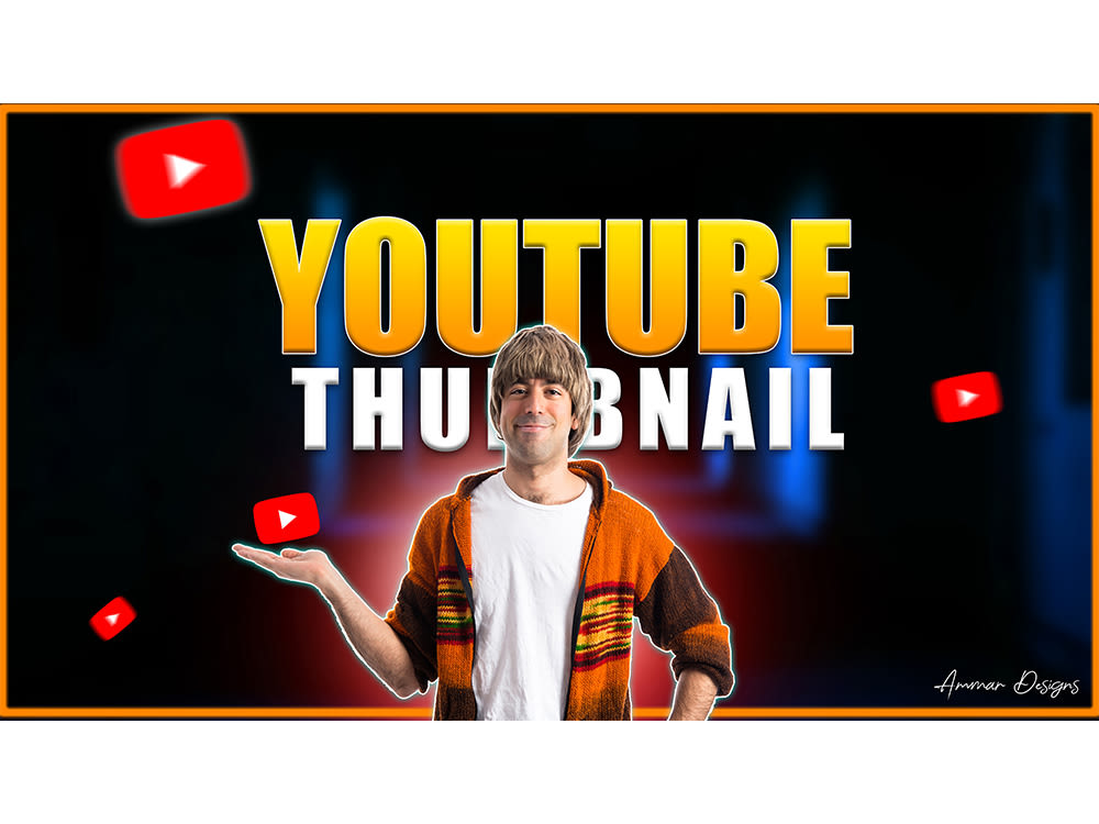 Professional and unique youtube thumbnails | Upwork