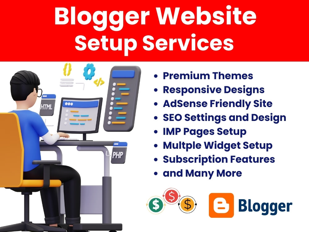 Your perfect blogger website setup & full customization | Upwork