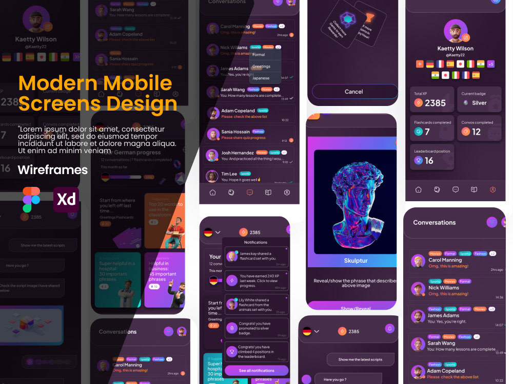 "Modern mobile design highlighted in a brief UI/UX case study." | Upwork