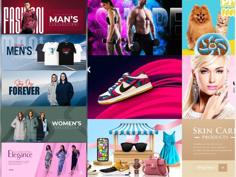 Ebay banner logo billboard ebay store template listing design | Upwork