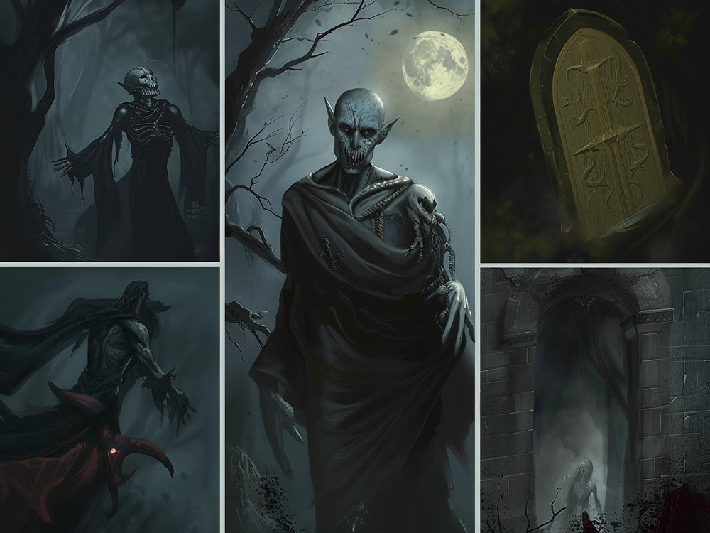 A fantasy horror character art, dark art illustration | Upwork