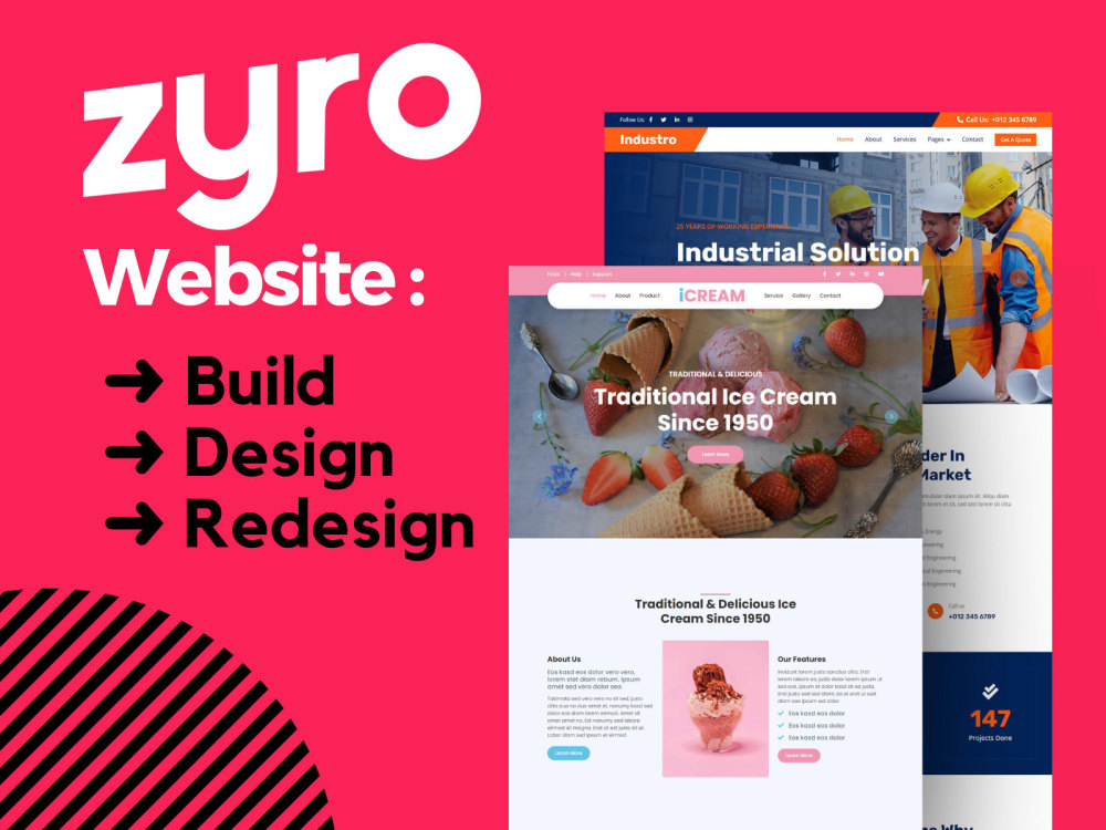 A Zyro website, design and redesign Zyro website, Zyro store | Upwork